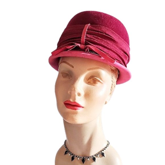 Schiaparelli | Accessories | 96s Vintage Schiaparelli Burgundy And ...